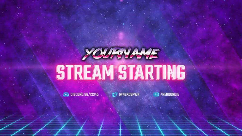 Retrowave Stream Overlay Review | StreamerStartup