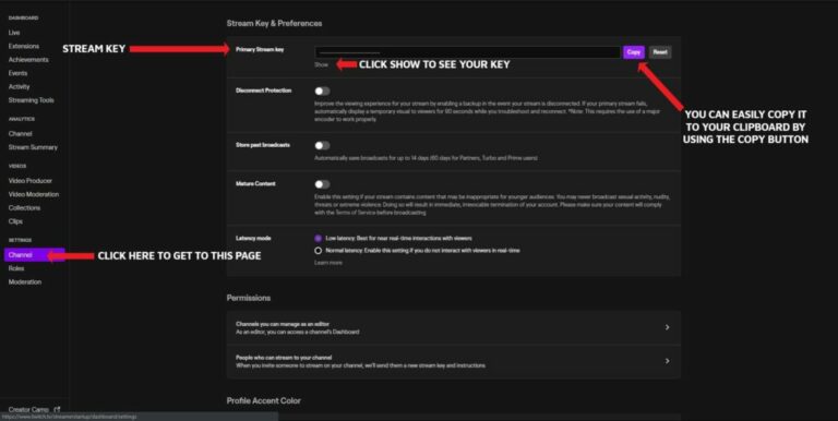 A Quick Way of How to Find Your Twitch Stream Key | StreamerStartup