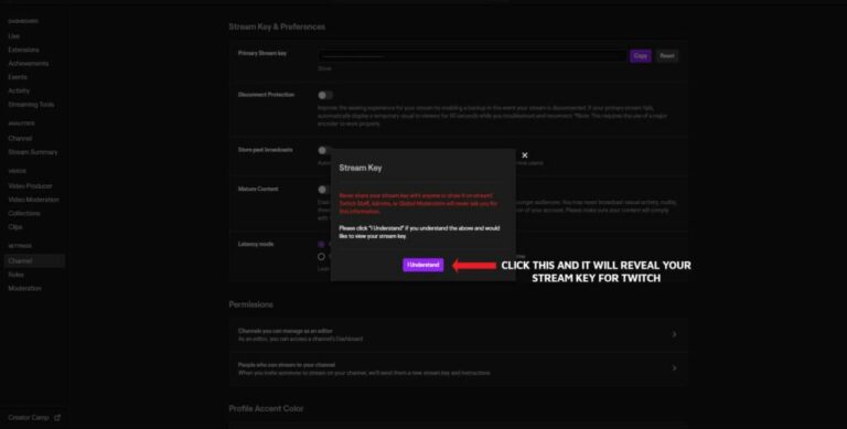 A Quick Way of How to Find Your Twitch Stream Key | StreamerStartup